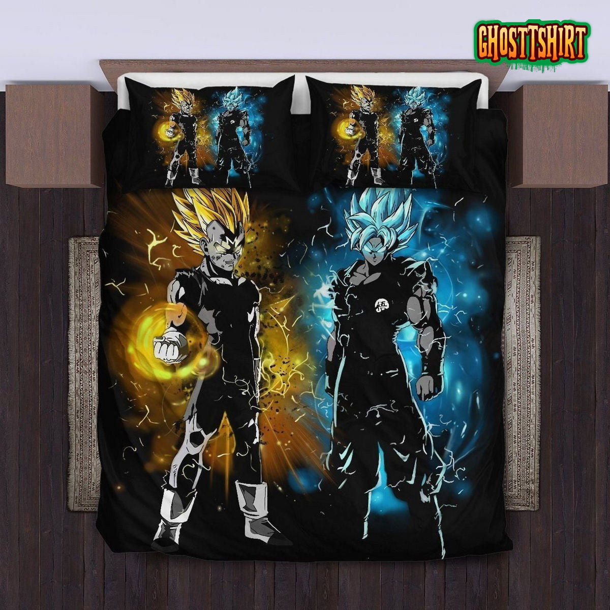 Goku And Vegeta Of Dragon Ball Bedding Set