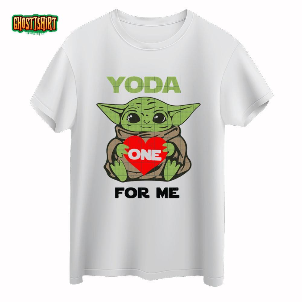Yoda One For Me Star Wars Baby Yoda T-Shirt