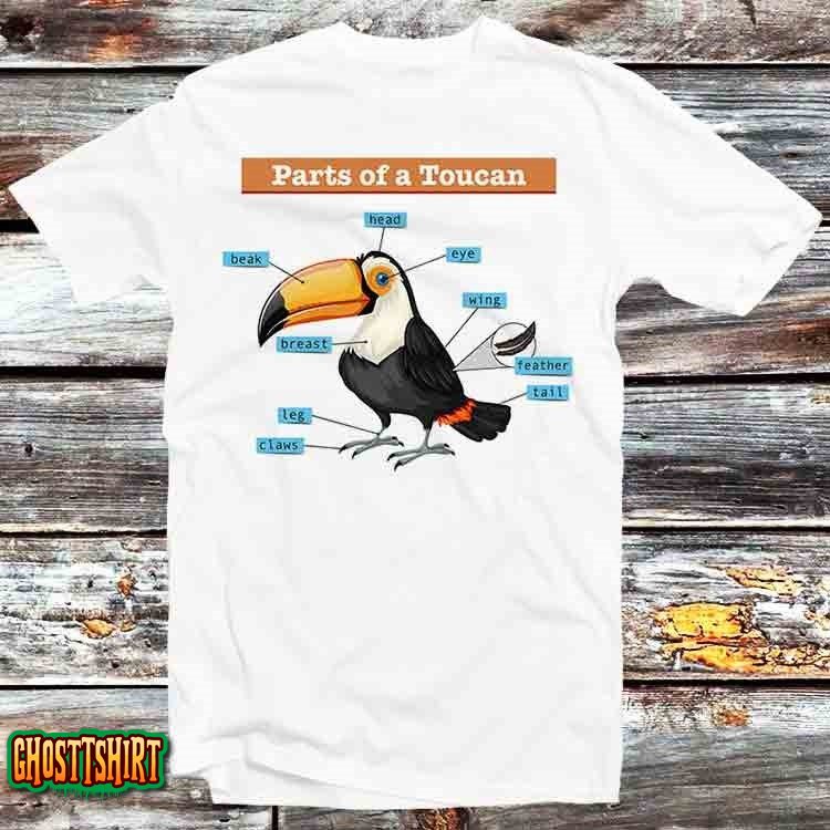 Anatomy Parts Of A Toucan T Shirt