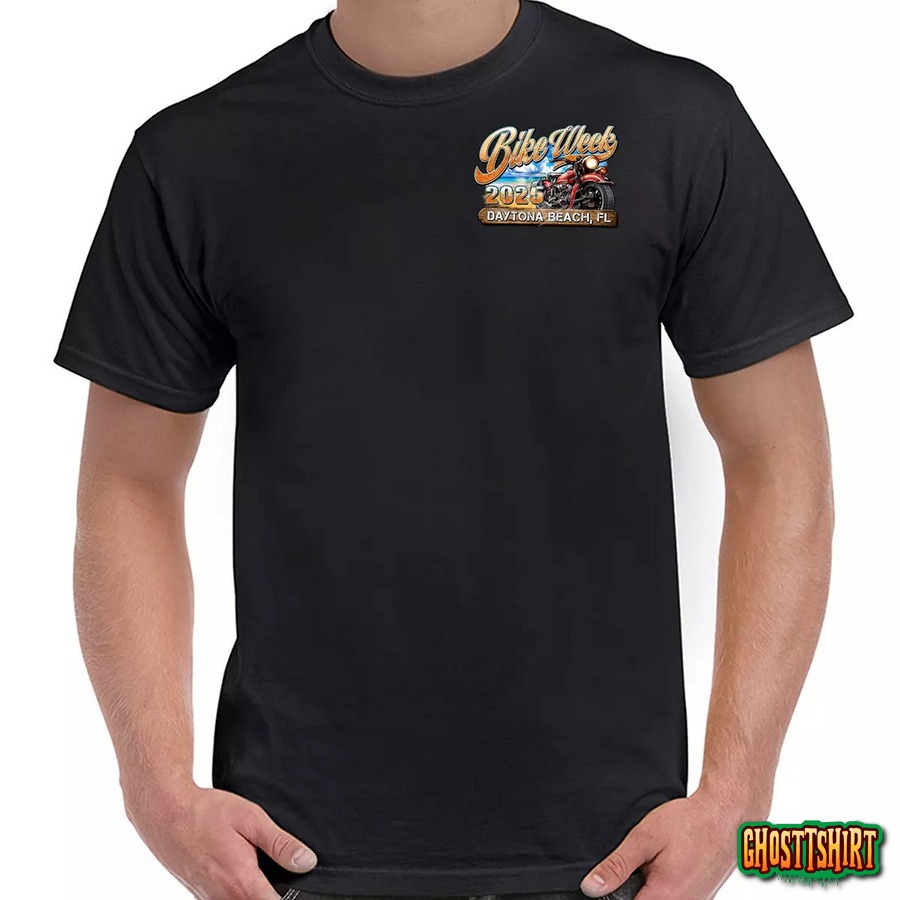2025 Bike Week Daytona Beach Chill Beach T-Shirt No Harley